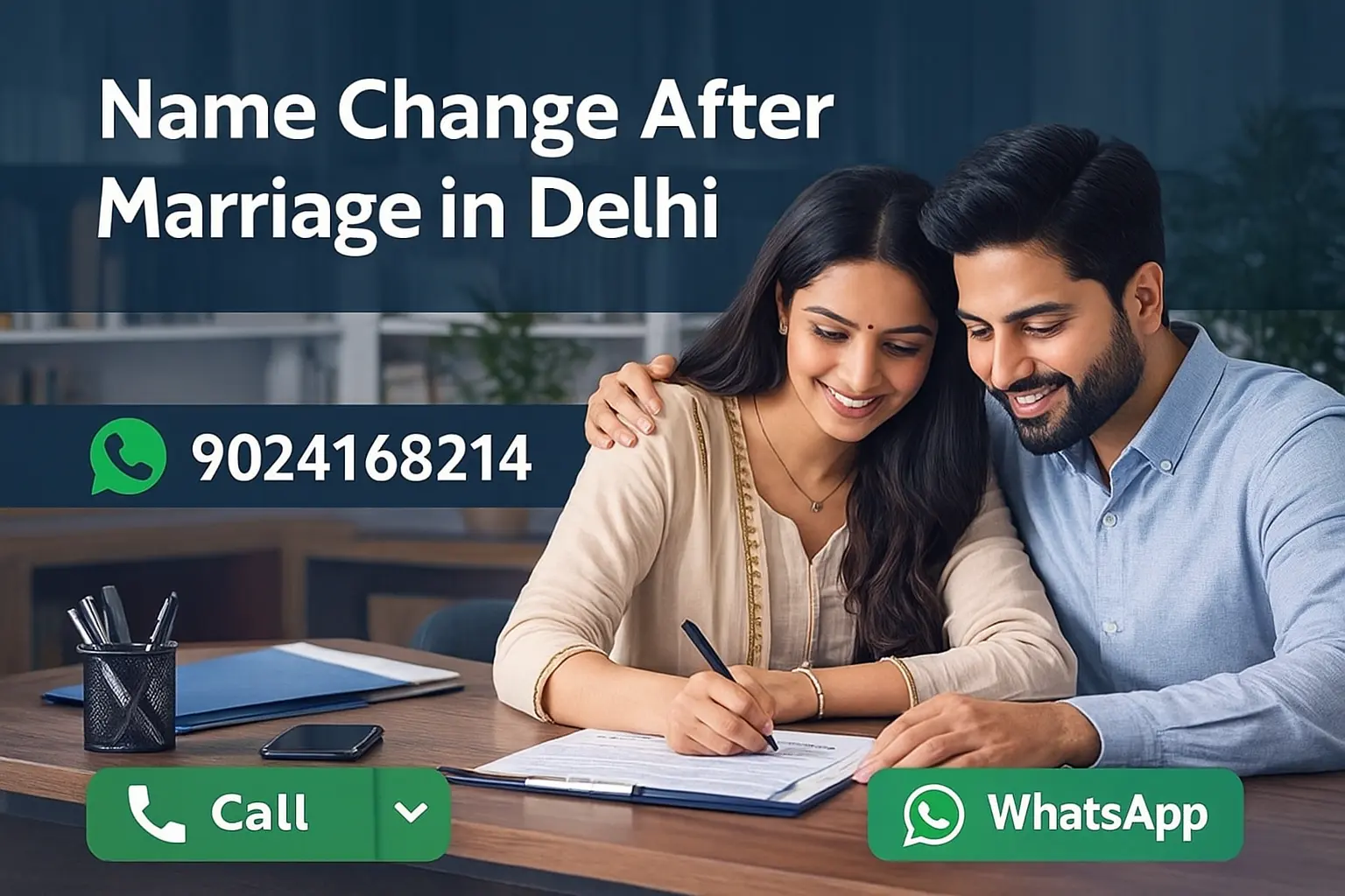 Name Change After Marriage in Delhi - Legal Process & Cost Rs 999